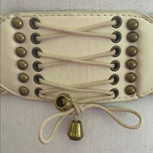 Accessories | Wide Cream Belt | Poshmark